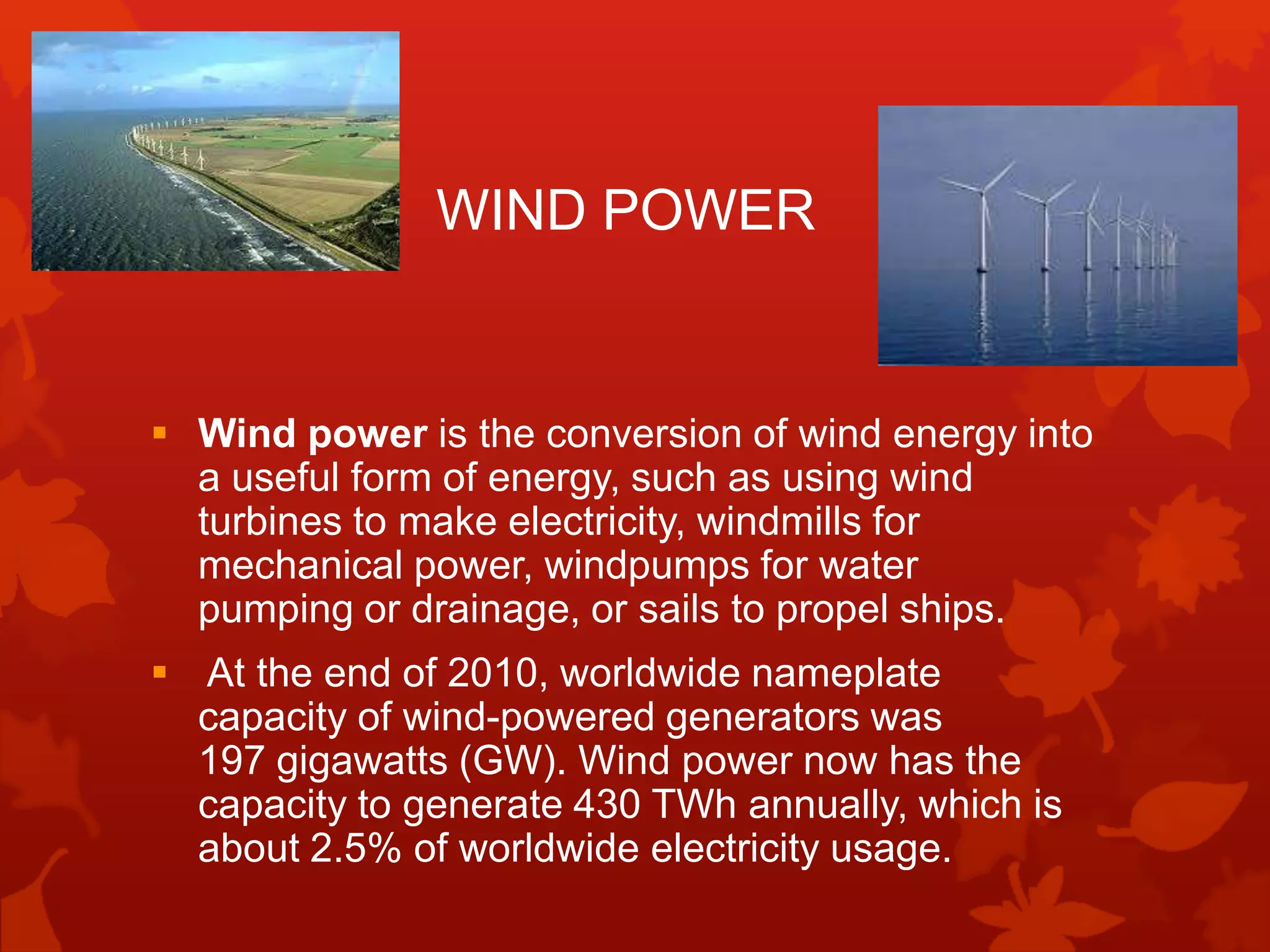 Energy and its sources | PPT