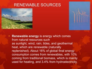 Energy and its sources | PPT