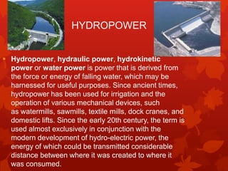 Energy and its sources | PPT