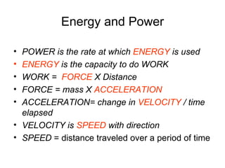 Energy and Power | PPT