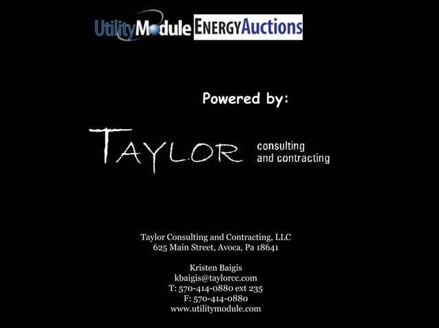 Energy Auctions Power Point Ppt Ii | PPSX