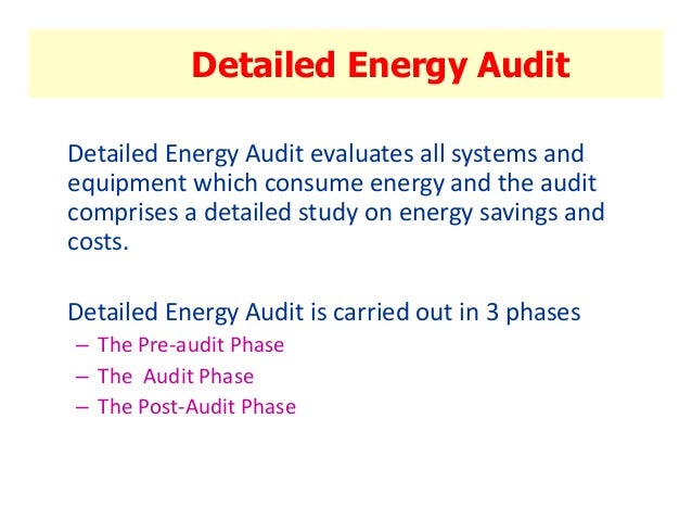 Energy Audit