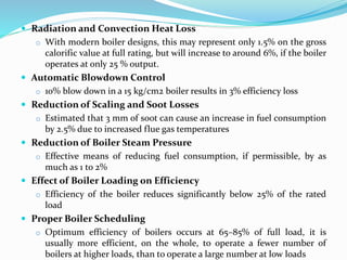 Energy audit boiler and steam lines | PPTX