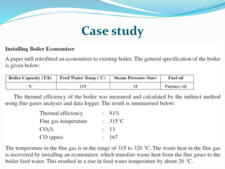 Energy audit boiler and steam lines | PPTX