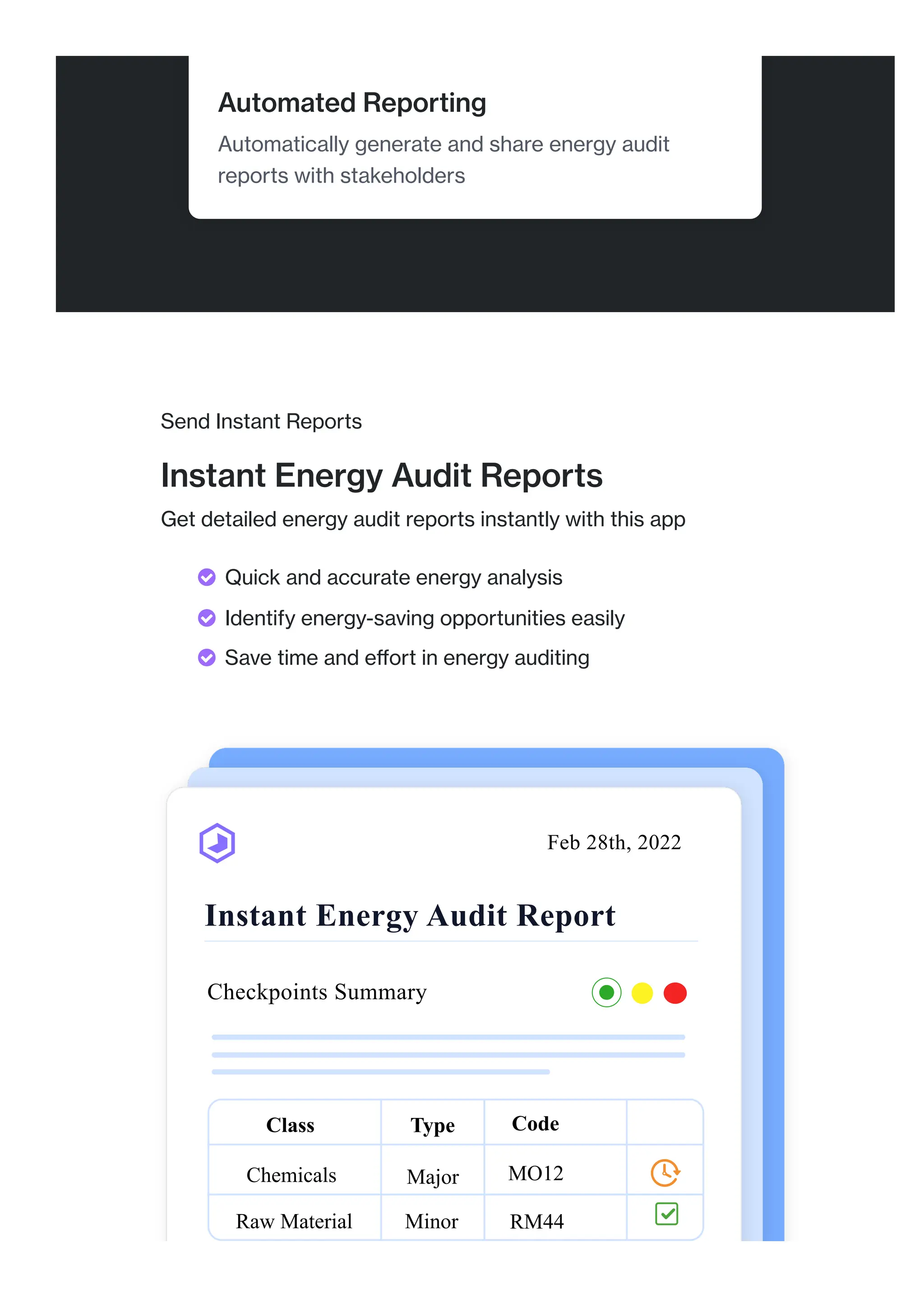 Streamline energy audits with this energy audit checklist app. | PDF