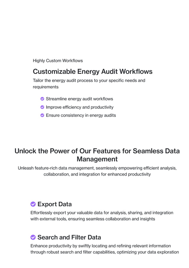 Streamline energy audits with this energy audit checklist app. | PDF