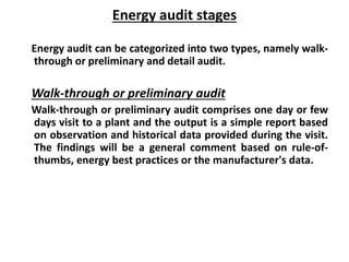 Role of Energy Audit in acheiving energy efficiency. | PDF