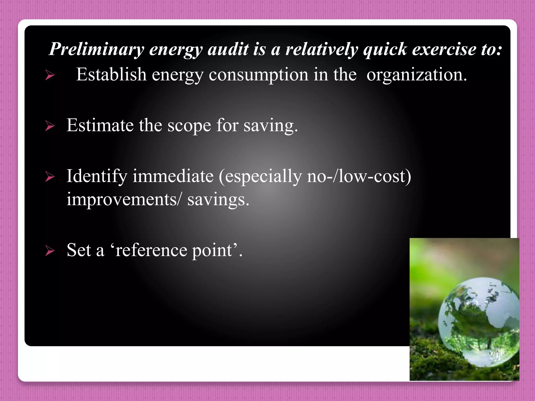 Energy auditing | PPTX