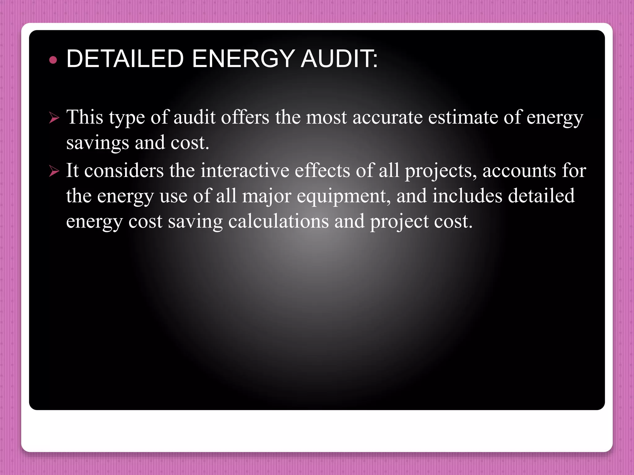 Energy auditing | PPTX