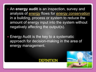 Energy auditing | PPTX