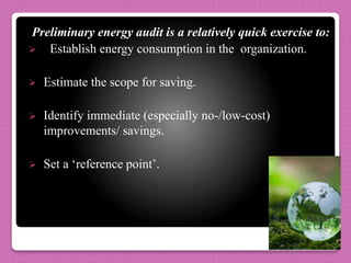 Energy auditing | PPTX