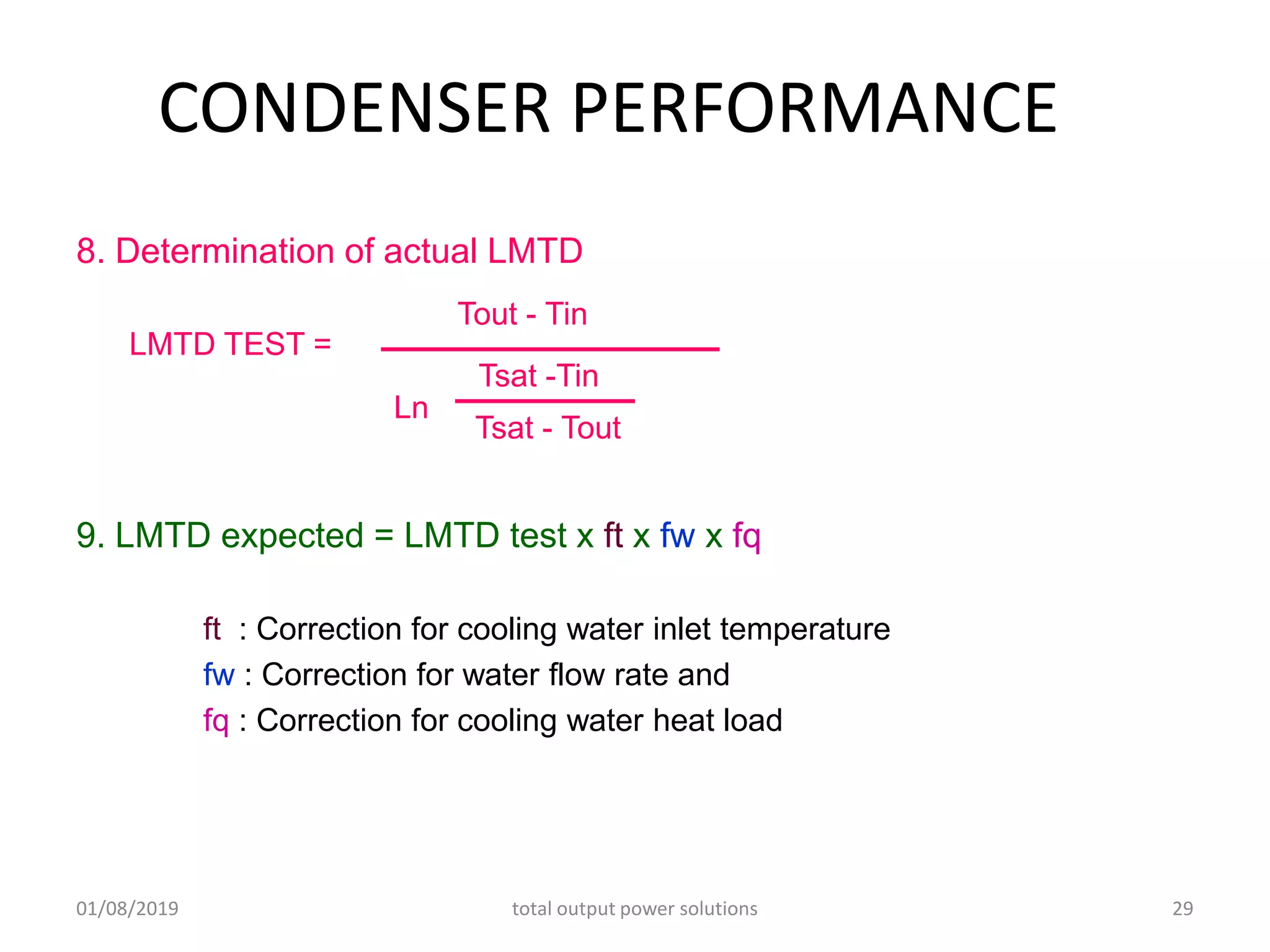 Energy audit of Condenser and CW System | PDF