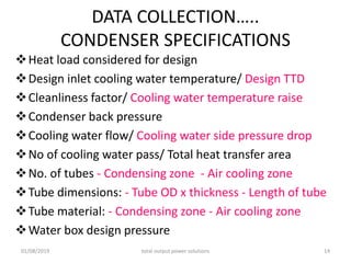 Energy audit of Condenser and CW System | PDF
