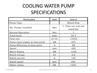 Energy audit of Condenser and CW System | PDF