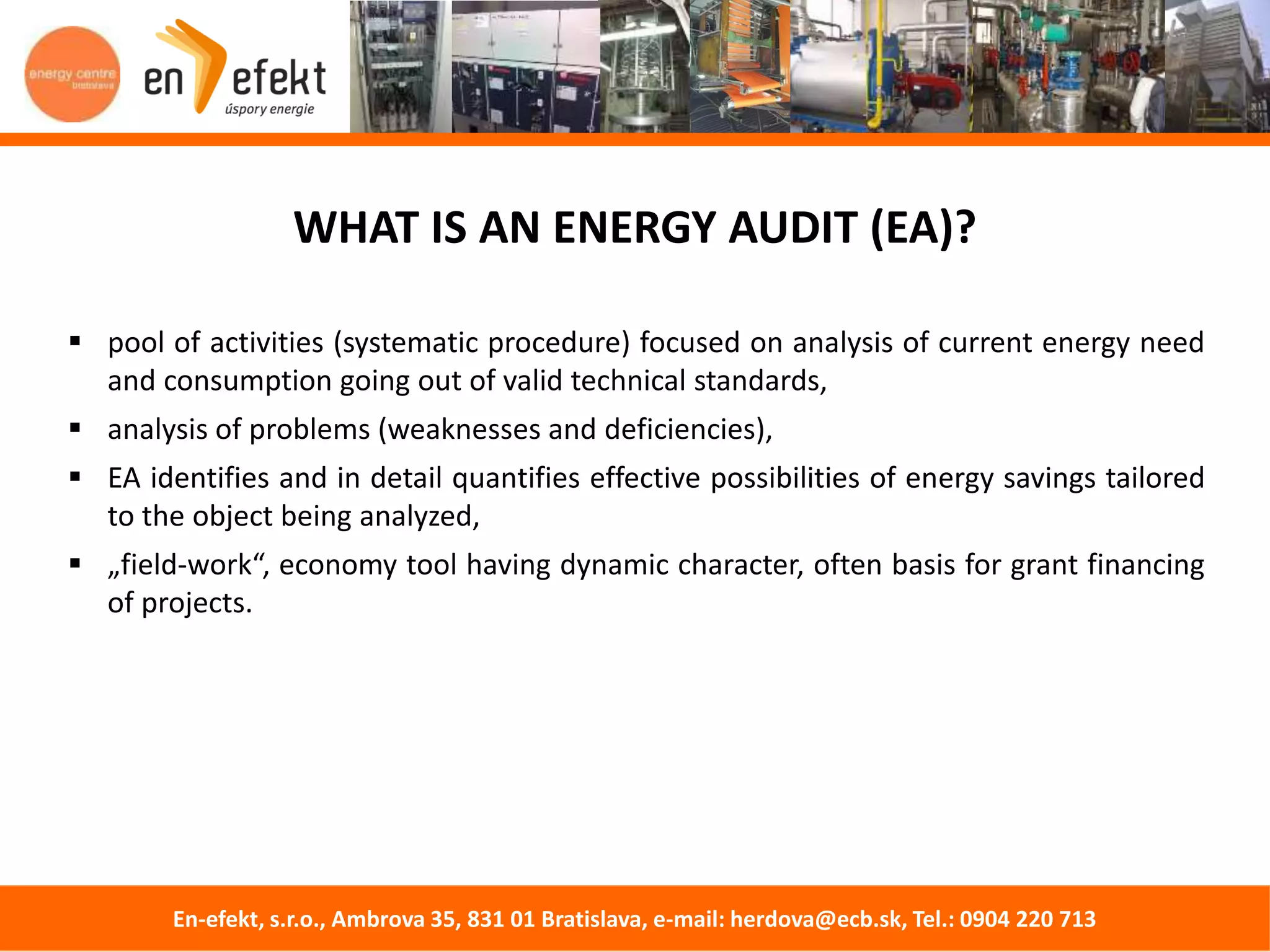 Energy audit Energy audit presentation | PPTX