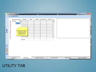 Energy audit tablet screenshots | PPT | Operating Systems | Computer ...