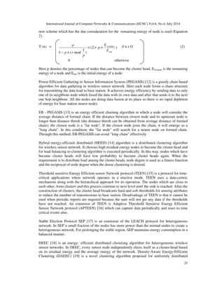 Energy aware clustering protocol (eacp) | PDF