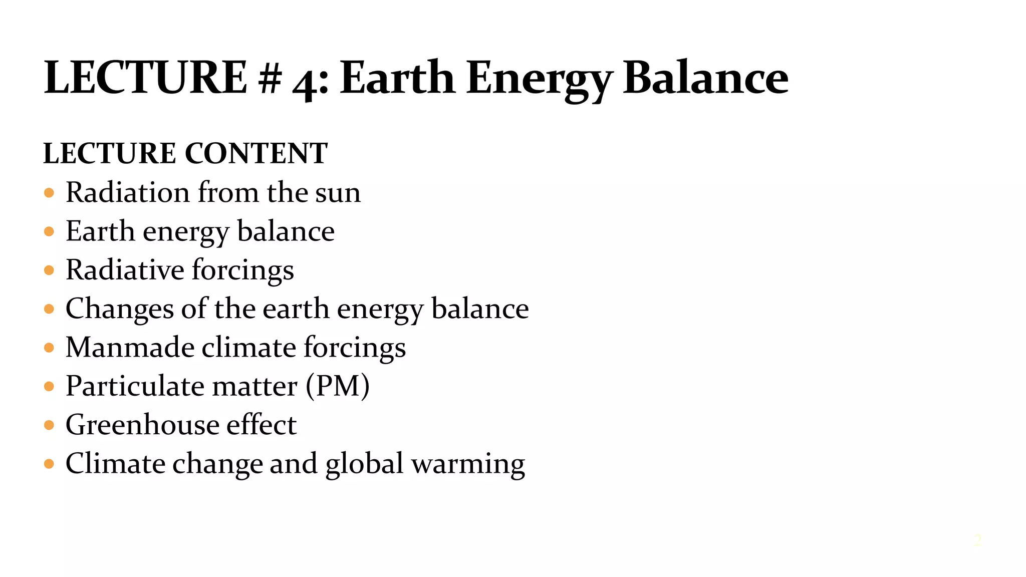 Energy Balance lecture 4................................ppt