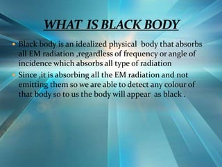 Energy balance of earth | PPTX