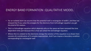 Energy band diagram of semiconductor | PPTX