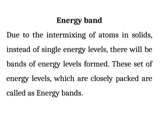 formation of Energy band in solid PPT.pptx