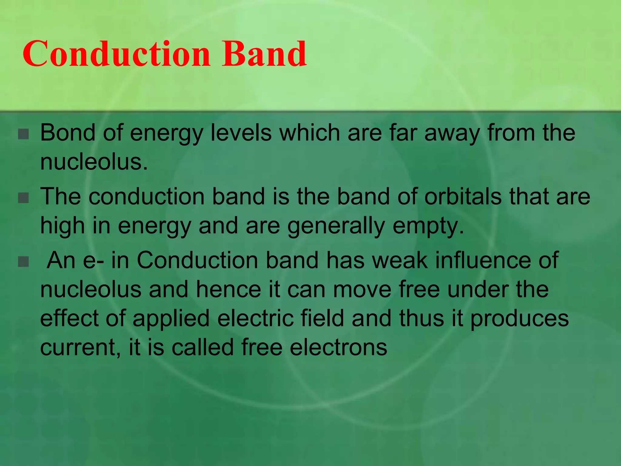 Energy bands and gaps in semiconductor | PPTX