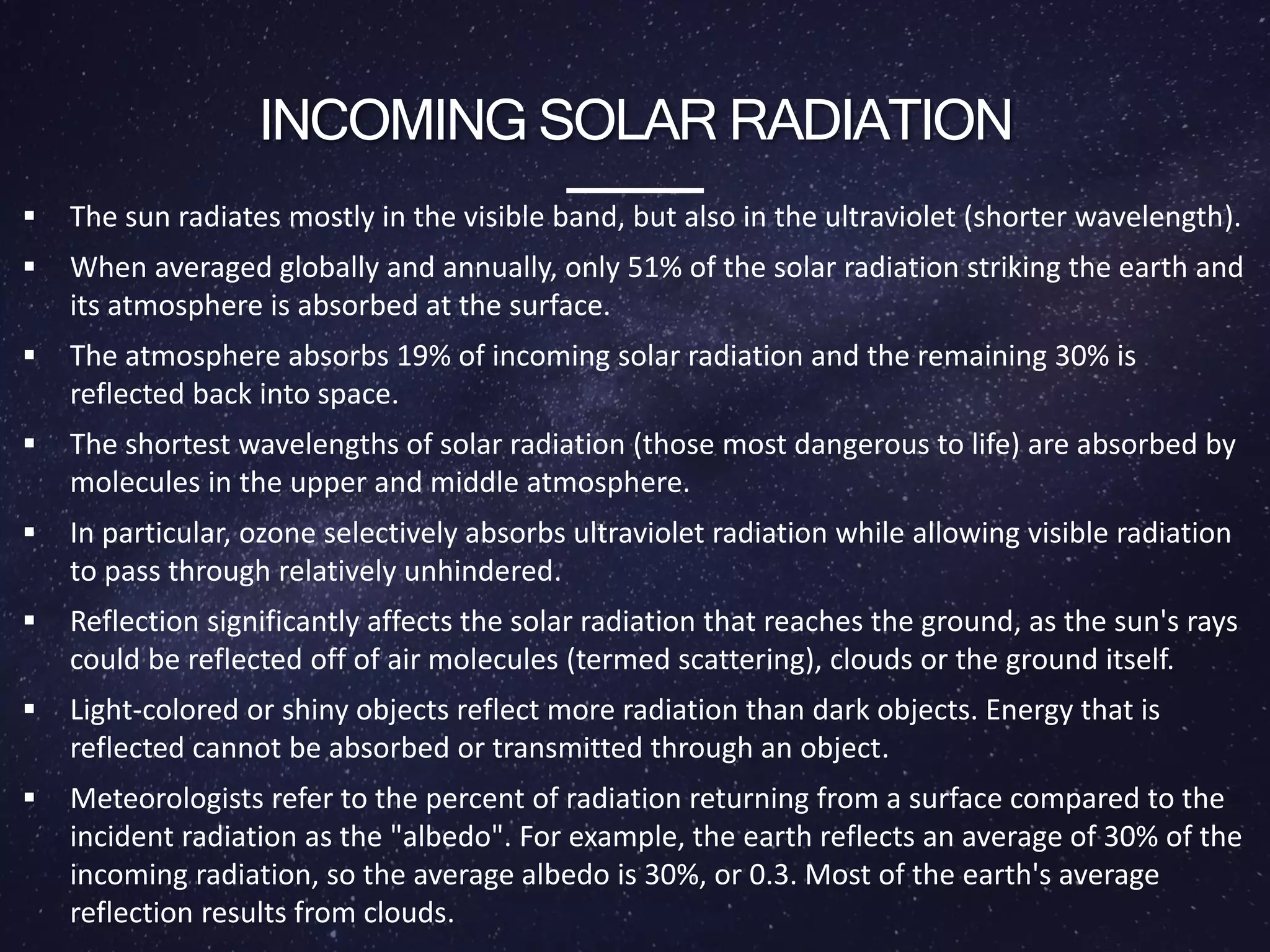 Energy budget of earth | PPTX