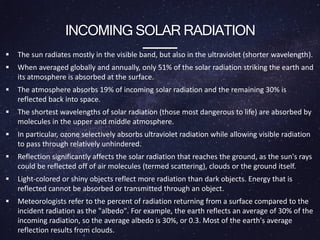 Energy budget of earth | PPTX