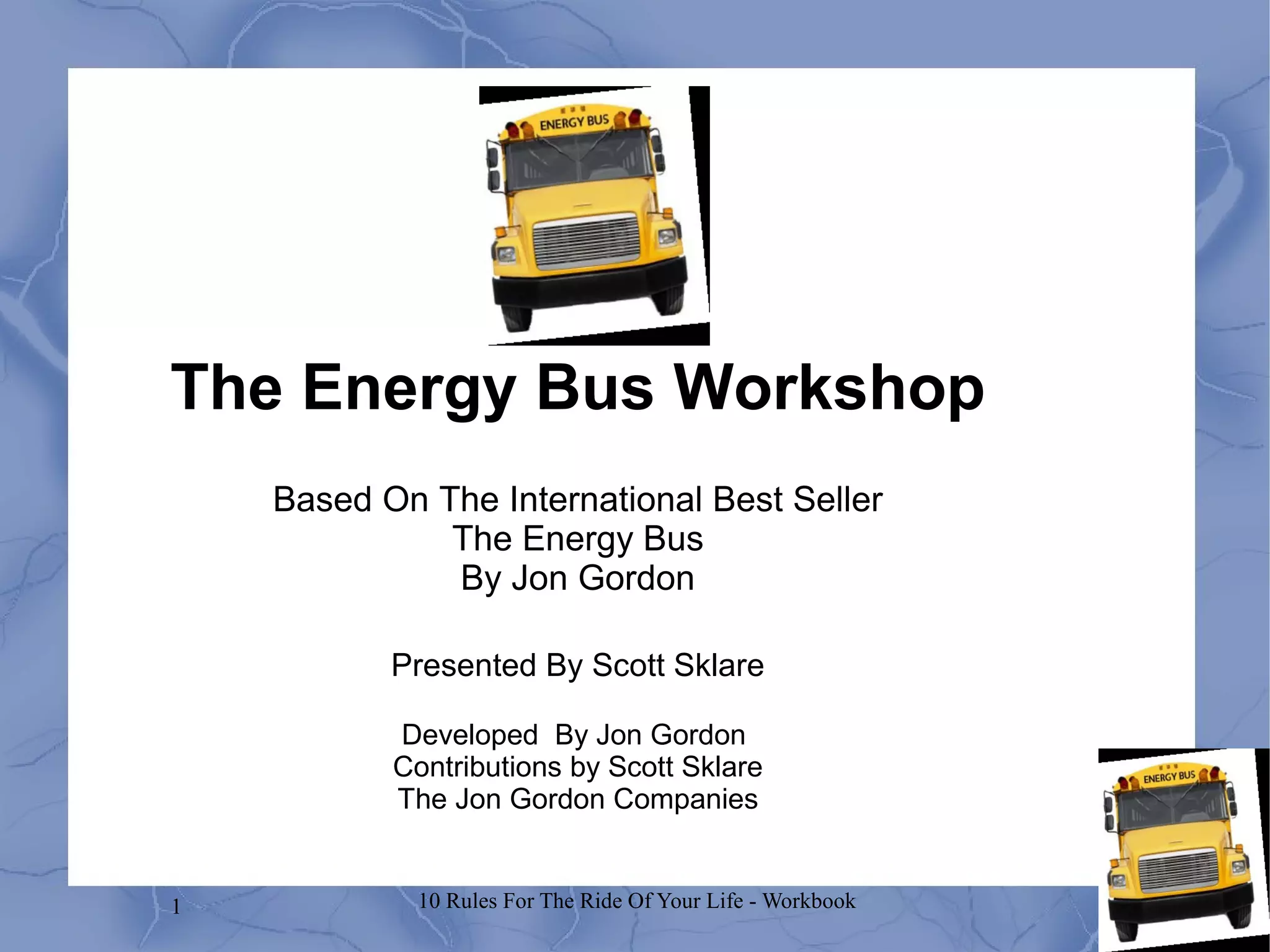 The Energy Bus Workshop | PPT