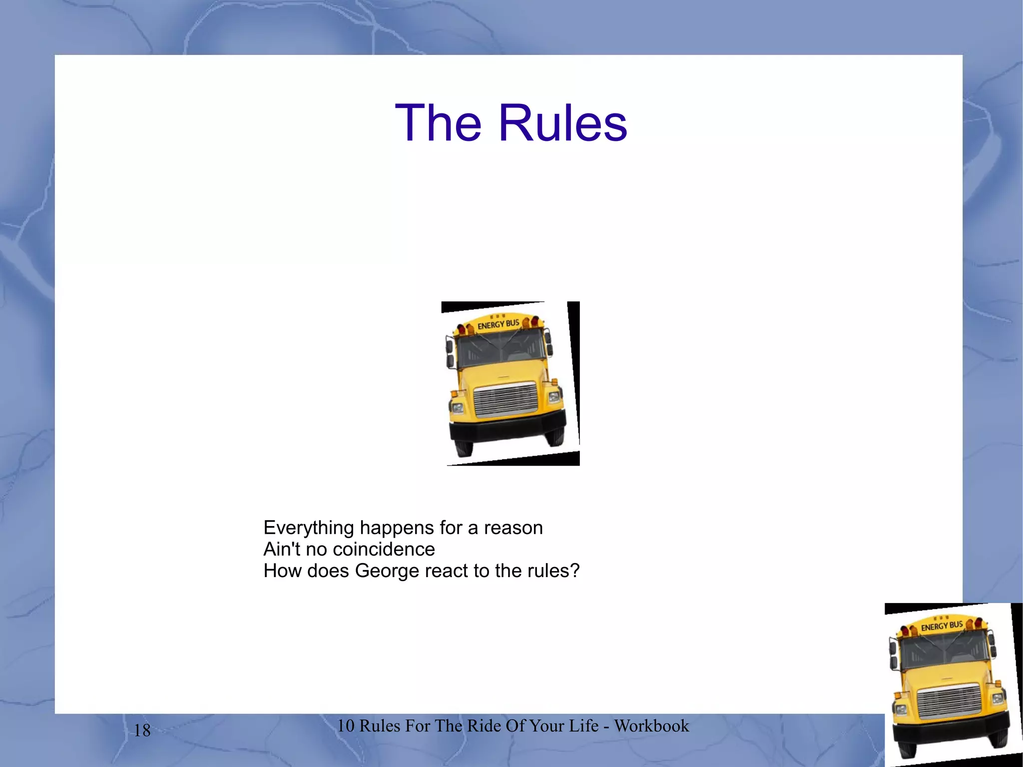 The Energy Bus Workshop | PPT