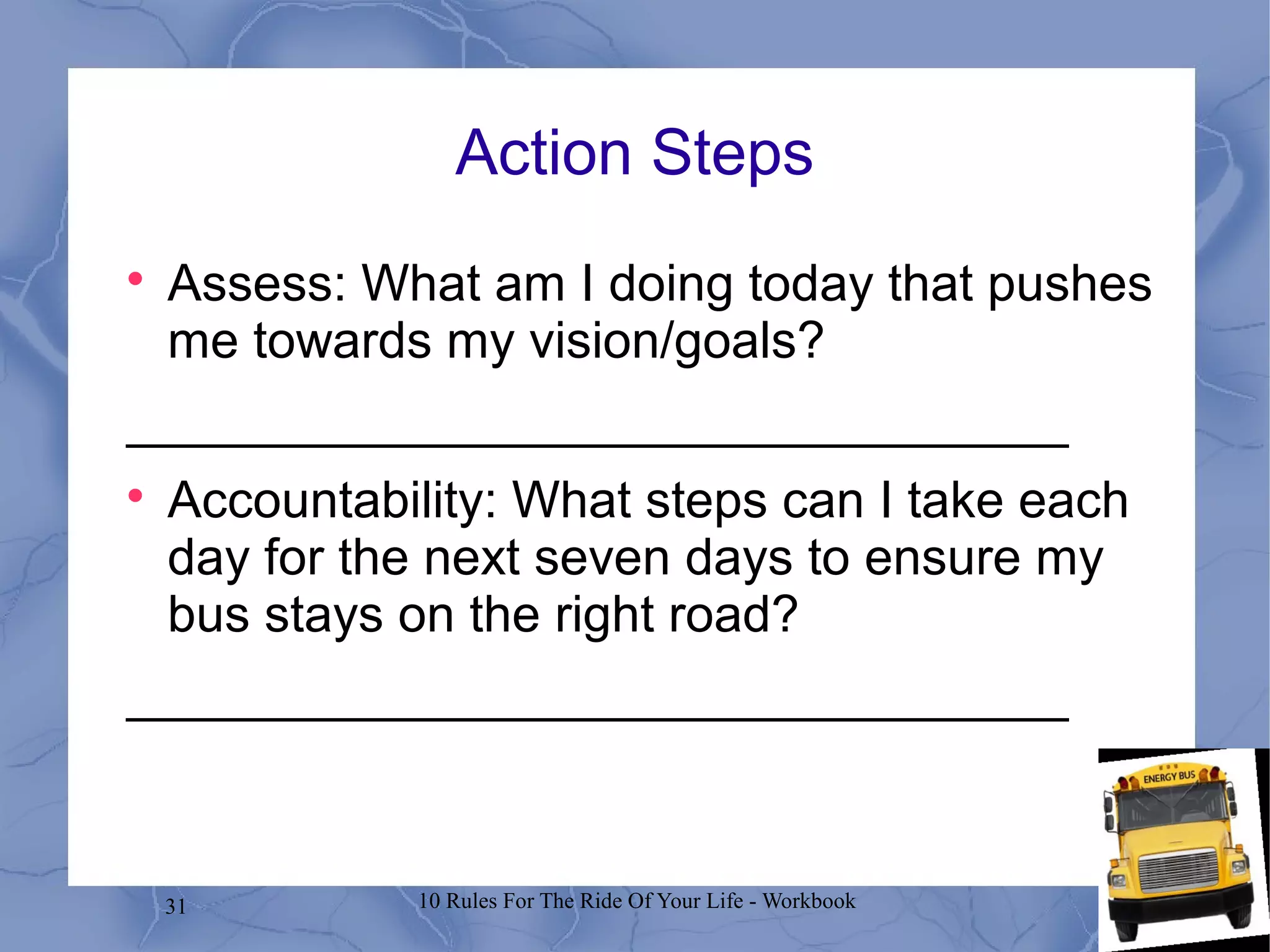 The Energy Bus Workshop | PPT