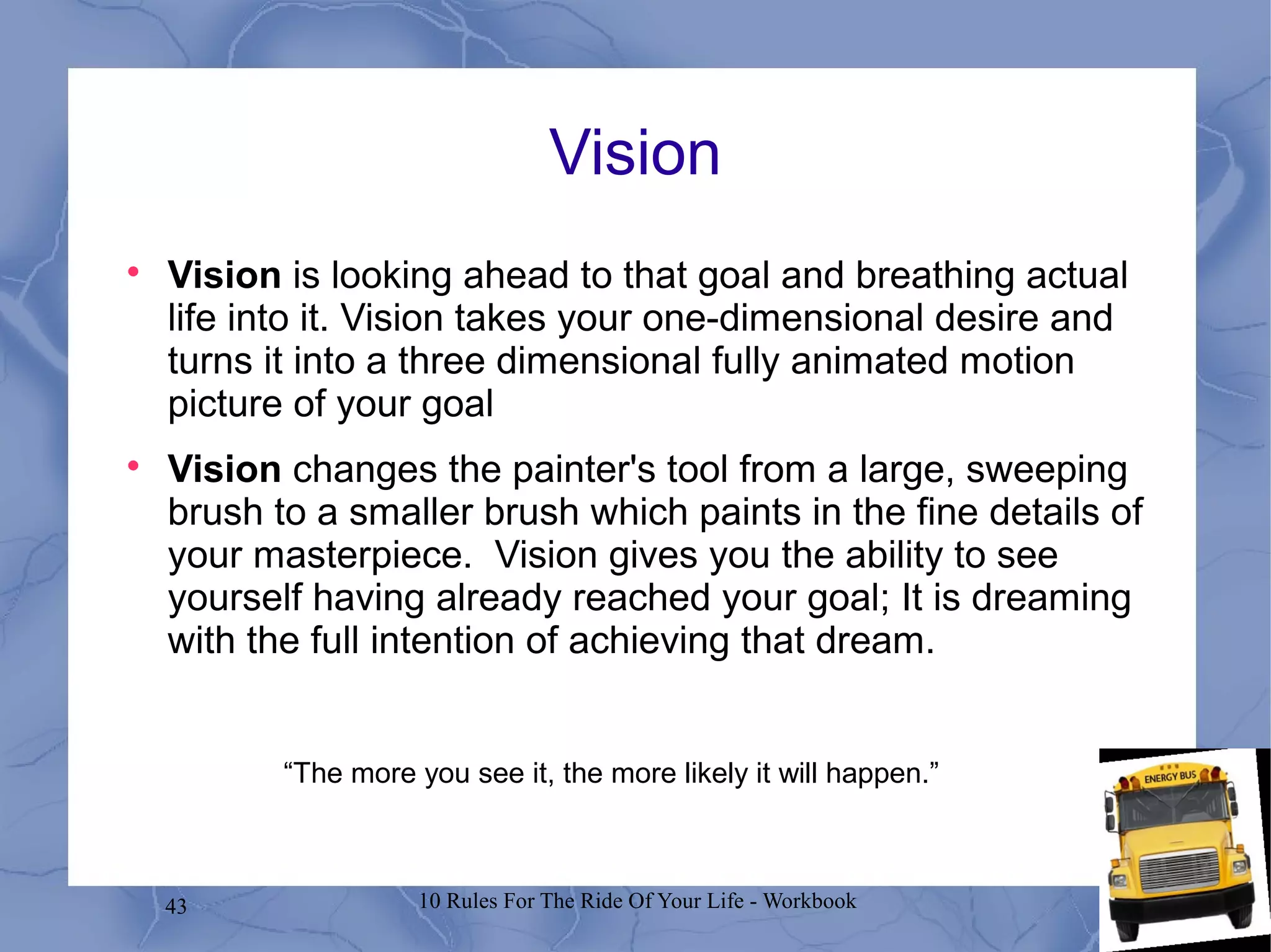 The Energy Bus Workshop | PPT