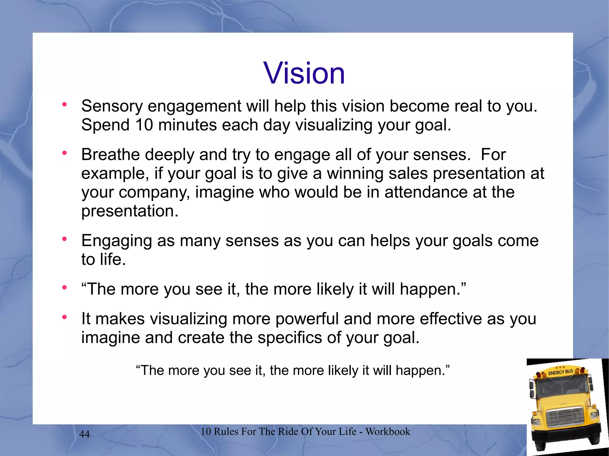 The Energy Bus Workshop | PPT