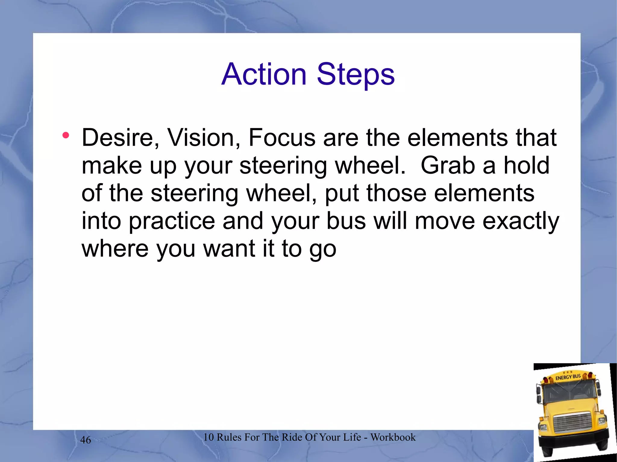 The Energy Bus Workshop | PPT