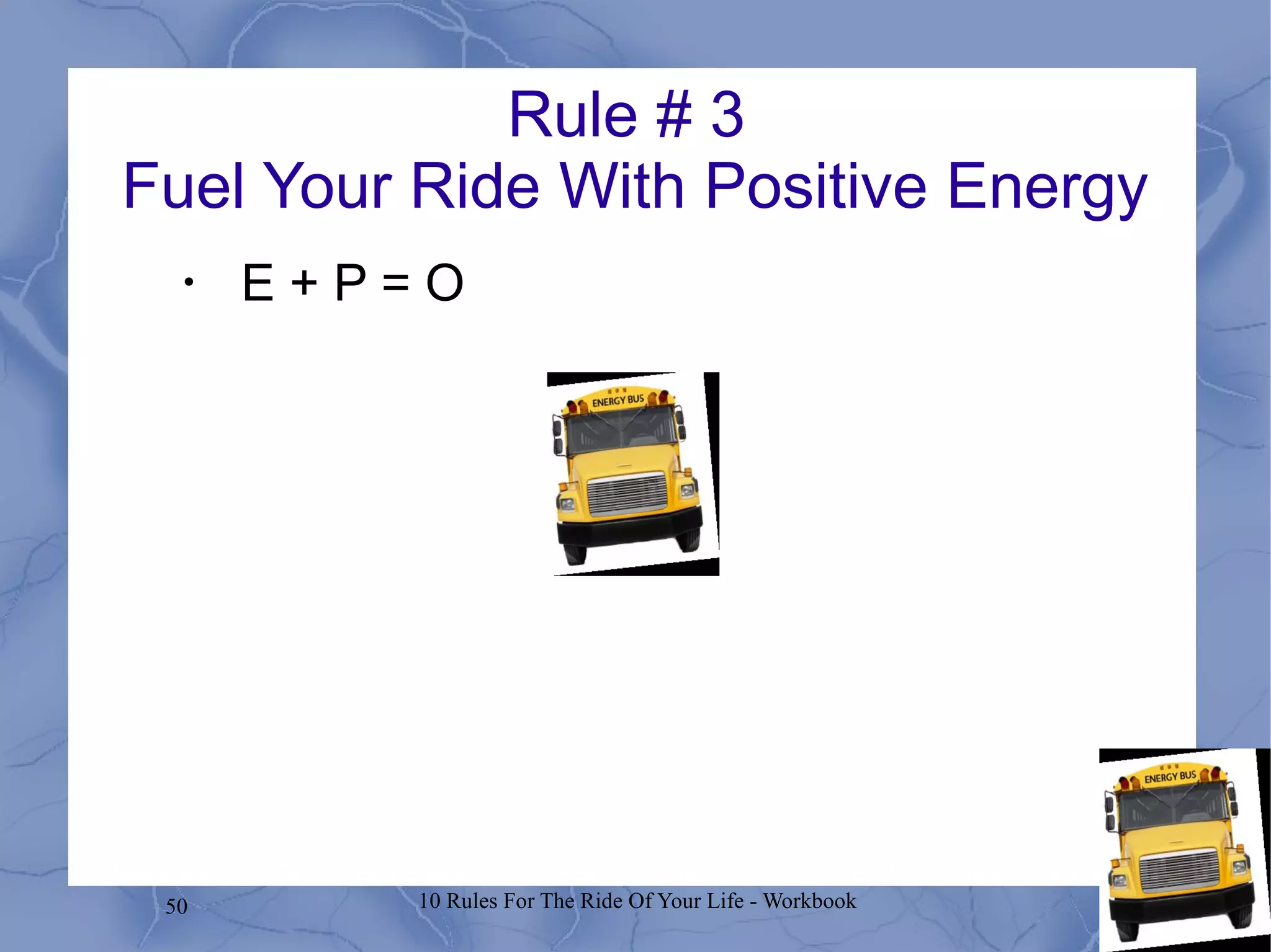The Energy Bus Workshop | PPT