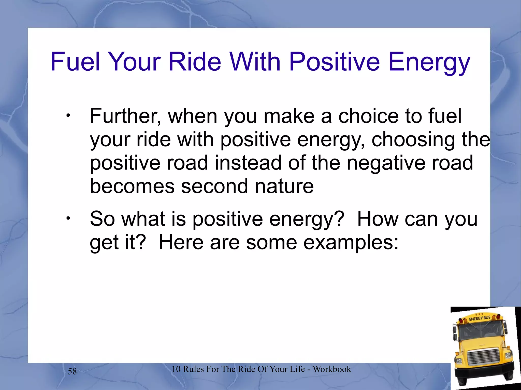 The Energy Bus Workshop | PPT