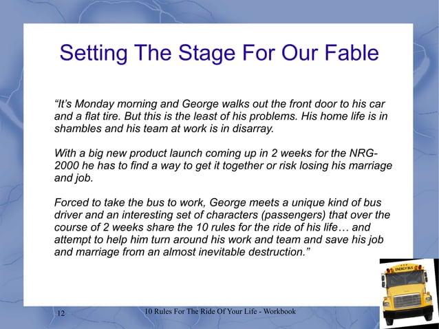 The Energy Bus Workshop | PPT