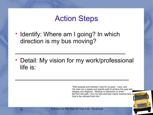 The Energy Bus Workshop | PPT