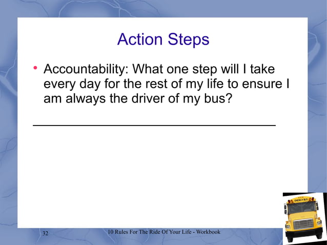 The Energy Bus Workshop | PPT