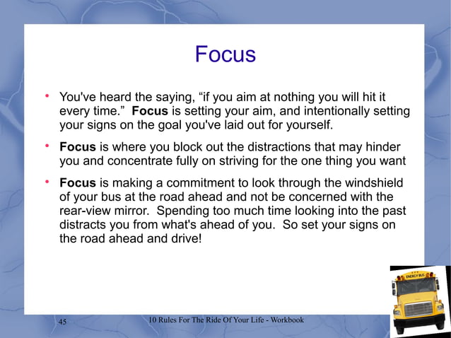 The Energy Bus Workshop | PPT