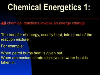 ENERGY CHANGE( ENDOTHERMIC AND EXOTHERMIC).ppsx
