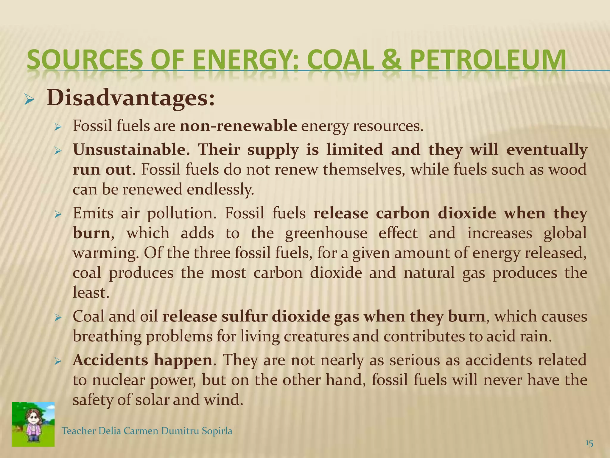 Sources of Energy: Fossil fuels | PPTX