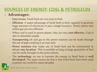 Sources of Energy: Fossil fuels | PPTX