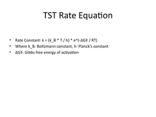 Energy_Collision_TST_Presentation.pptx reaction rate and example | PPT
