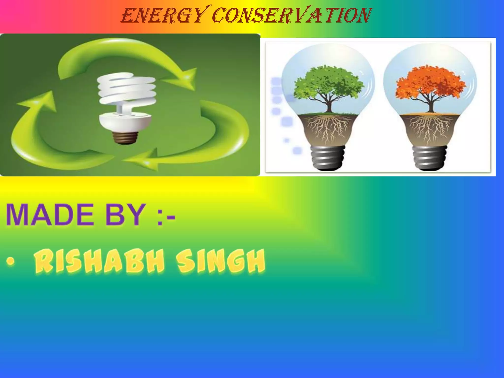 energy management and conservation | PPTX