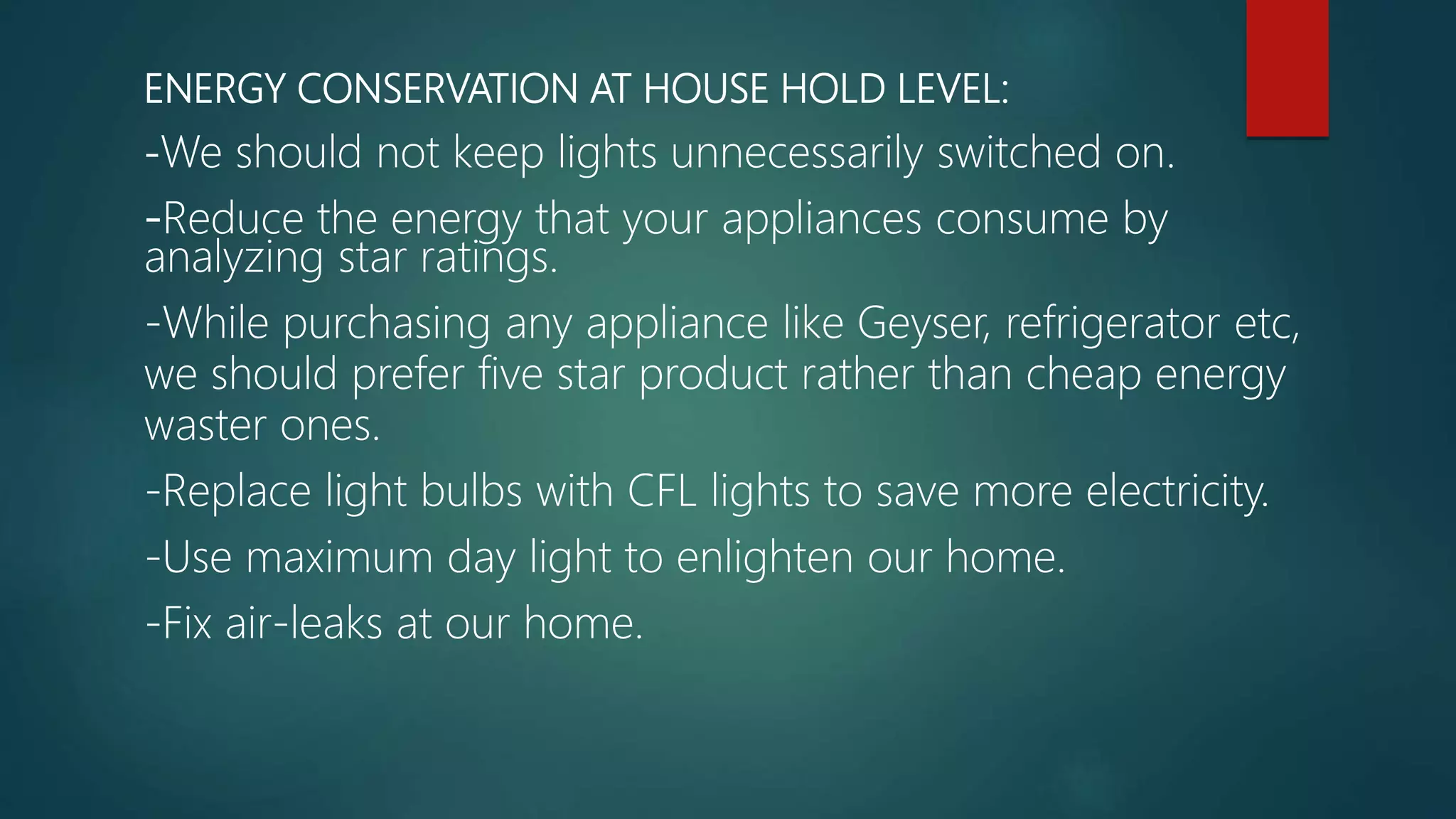 Energy Conservation | PPTX