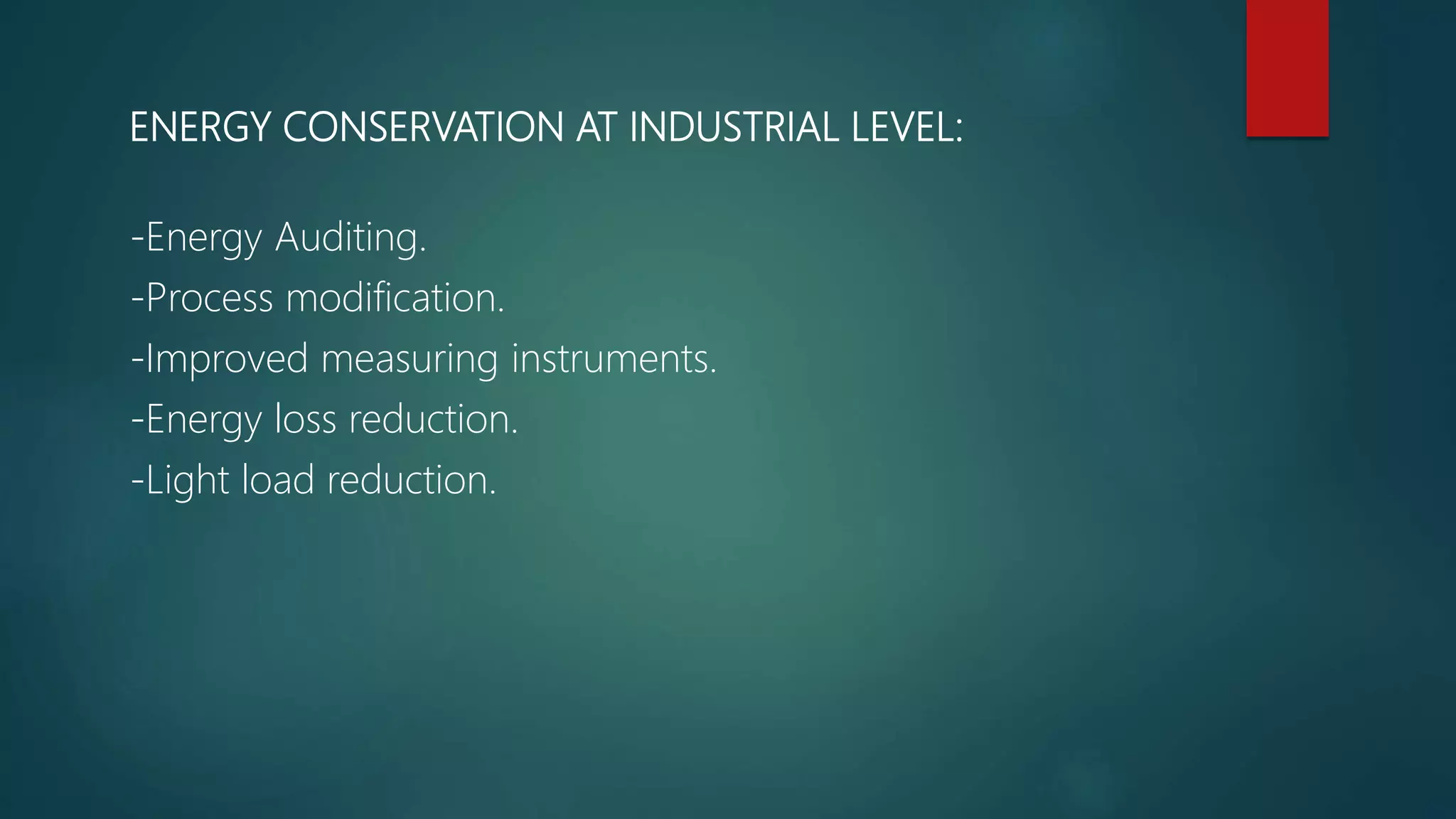 Energy Conservation | PPTX