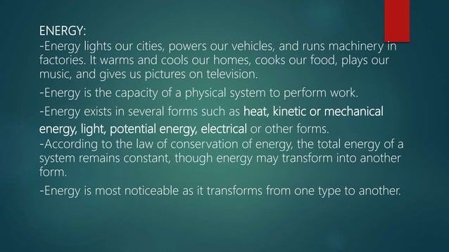 Energy Conservation | PPT
