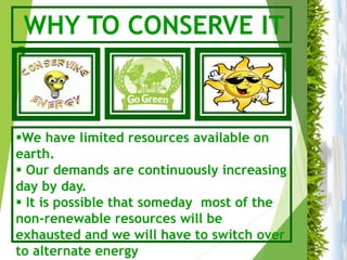 Energy Conservation | PPT