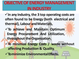 Energy conservation in Process Industry | PPTX